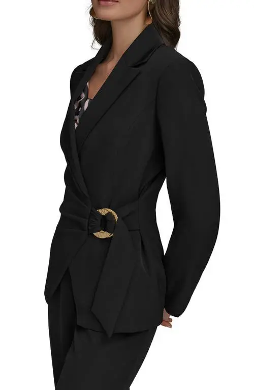 Donna Karan New York Hardware Side Tie Blazer