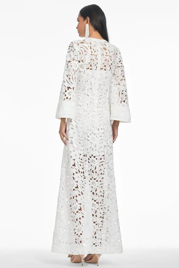 Sachin & Babi Cynthia Floral Lace Gown With Sequins