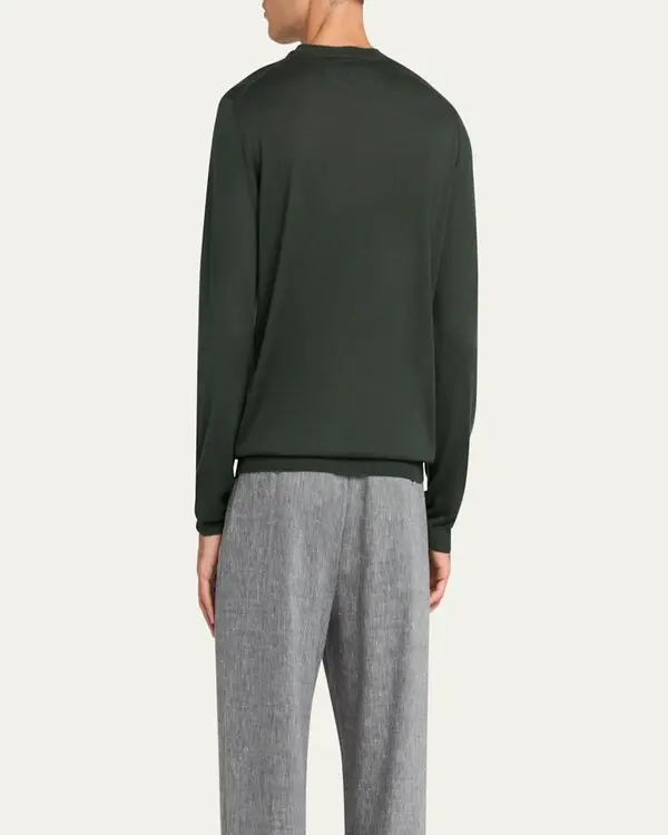 Giorgio Armani Cashmere Knit Crewneck Sweater