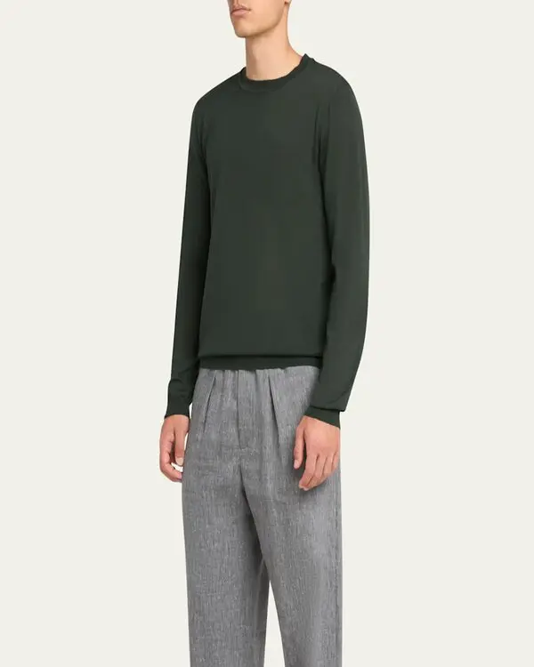 Giorgio Armani Cashmere Knit Crewneck Sweater