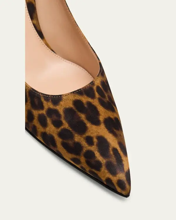 GIANVITO ROSSI Leopard-print Suede Pumps