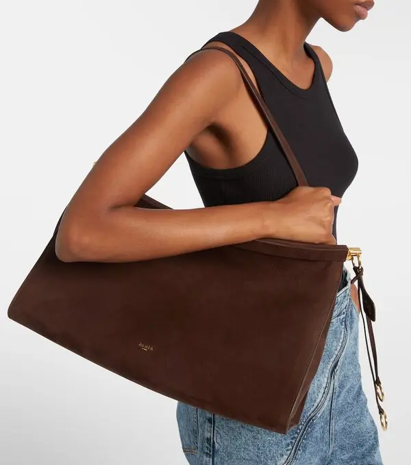 Alaïa Le Click Large Shoulder Bag - Brown