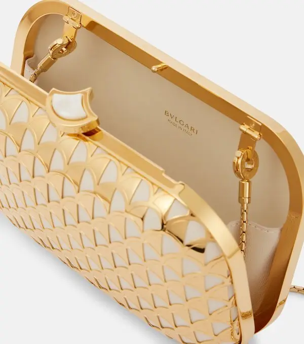 BVLGARI Calla -plated Clutch