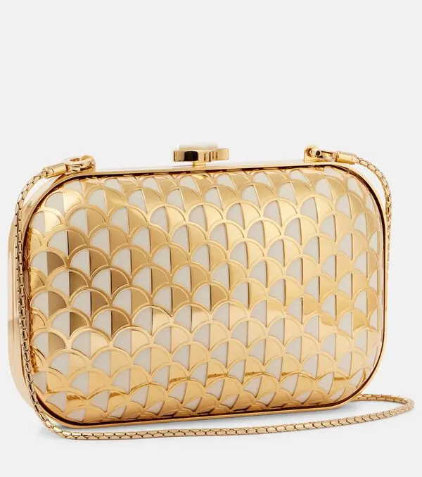 BVLGARI Calla -plated Clutch
