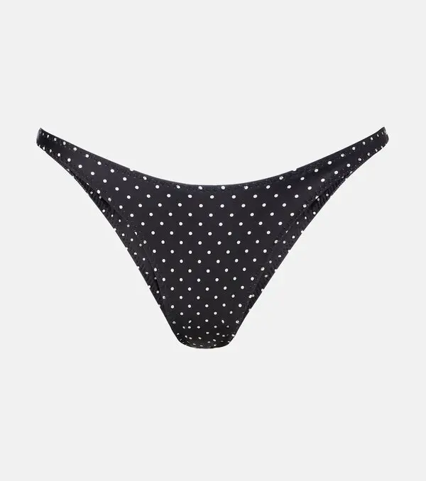 SAME 90's Polka-dot Bikini Bottoms - Black