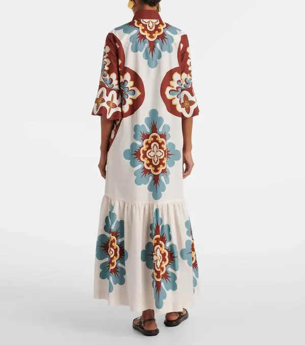 La DoubleJ Artemis Printed Cotton Shirtdress - Multicoloured