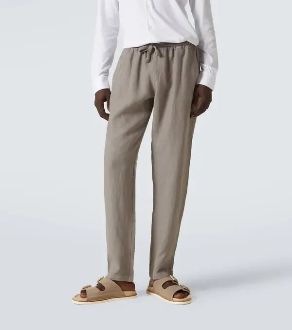Fedeli Bonifacio Linen Tapered Pants