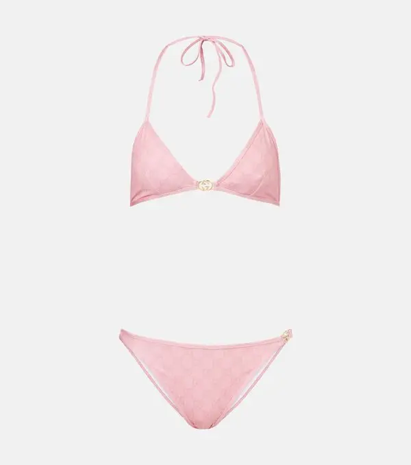 Gucci Gg Jersey Bikini - Pink