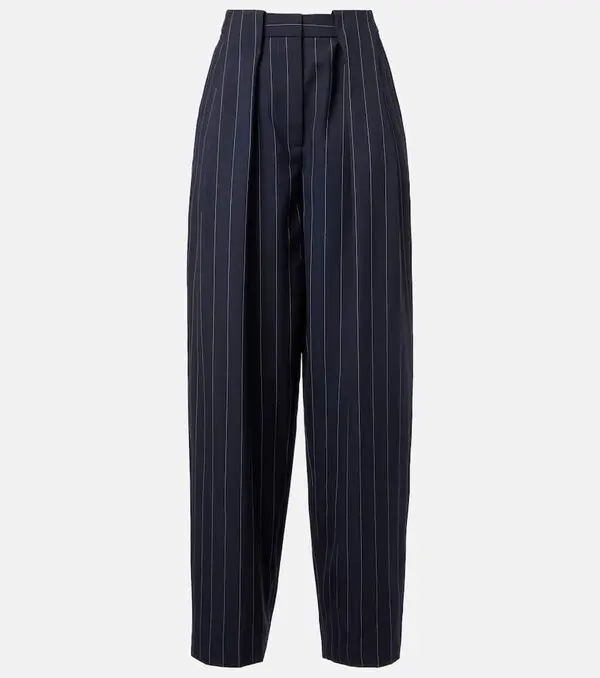 Stella McCartney Pinstripe Wool Tapered Trousers