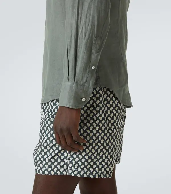 Fedeli Nick Linen Shirt - Green