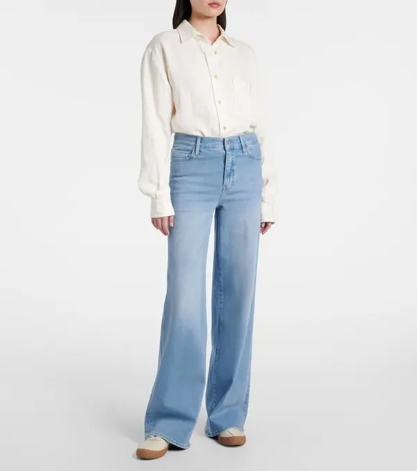 FRAME Le Slim Palazzo Flared Jeans