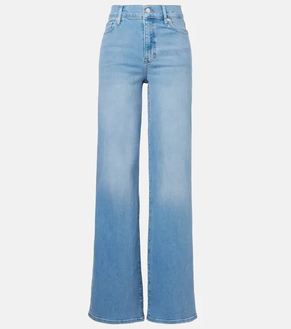 FRAME Le Slim Palazzo Flared Jeans - Blue