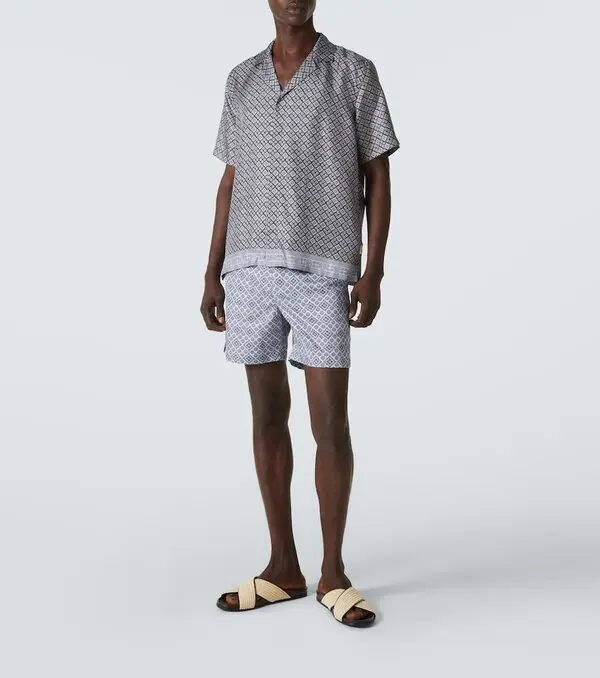 Orlebar Brown Maitan Printed Silk Blowing Shirt