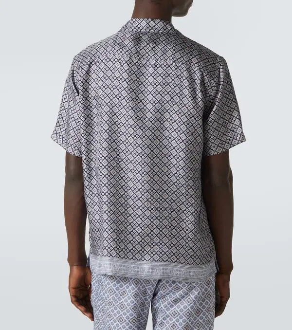 Orlebar Brown Maitan Printed Silk Blowing Shirt