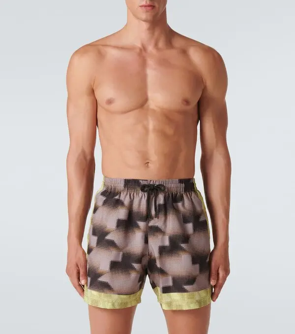 Dries Van Noten Printed Swim Trunks - Multicoloured