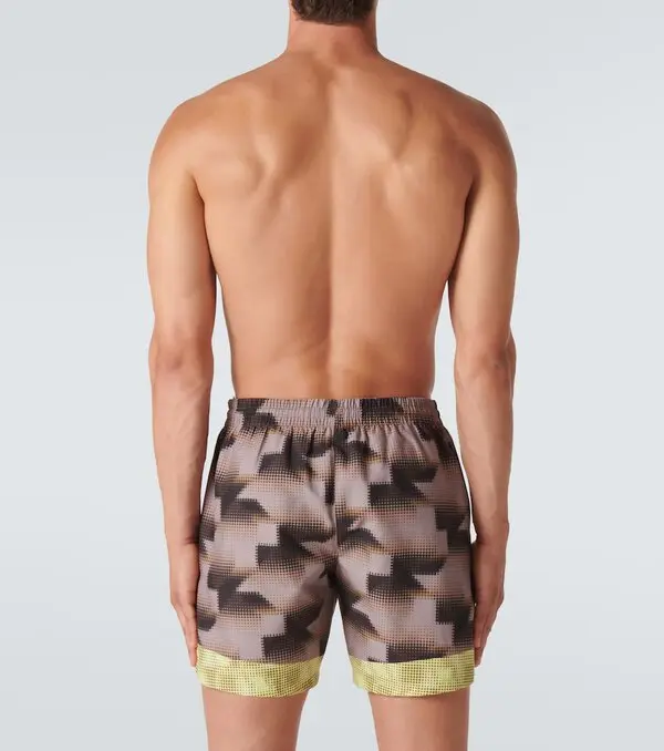 Dries Van Noten Printed Swim Trunks - Multicoloured