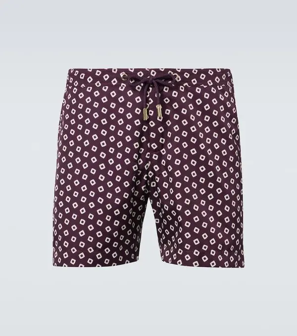 Orlebar Brown Bulldog Printed Swim Trunks - Brown