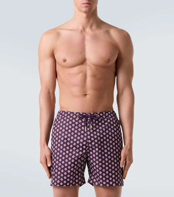 Orlebar Brown Bulldog Printed Swim Trunks - Brown