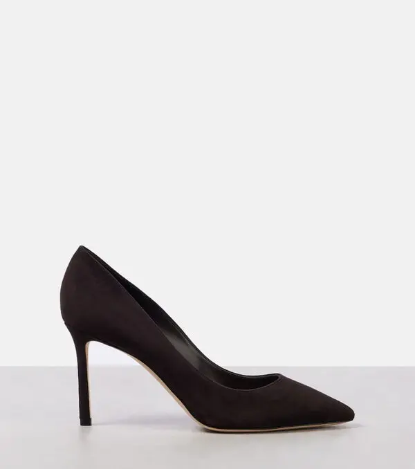 JIMMY CHOO Romy 85 Suede Pumps - Brown