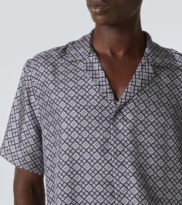 Orlebar Brown Maitan Printed Silk Blowing Shirt