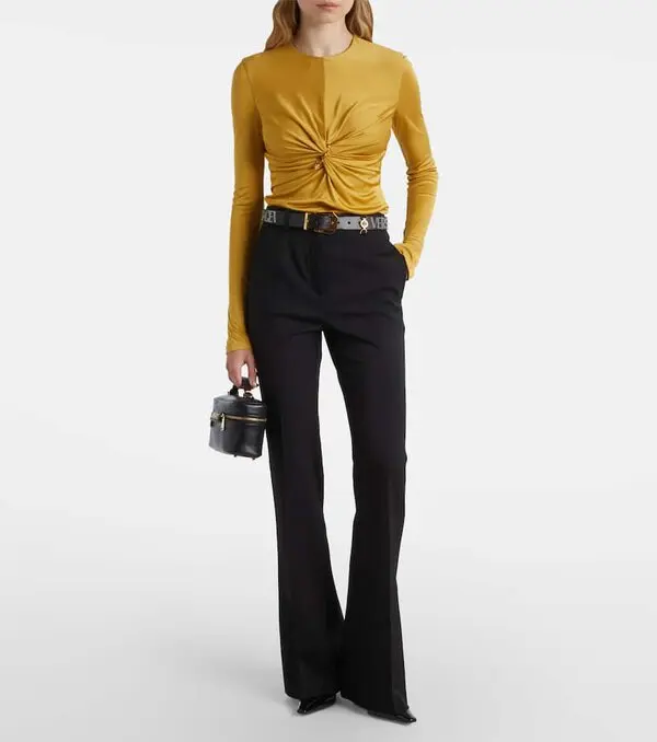 Versace Safety Pin Jersey Top