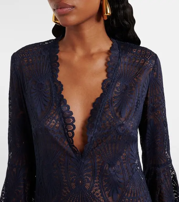 ALEXANDRA MIRO Kara Lace Beach Dress