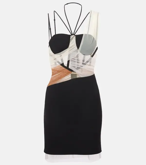 NENSI DOJAKA Sacha Corset Minidress - Black