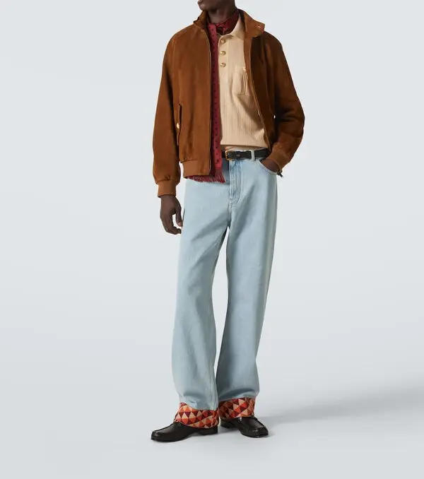 Valentino Garavani Ribbed-knit Cotton Polo Sweater
