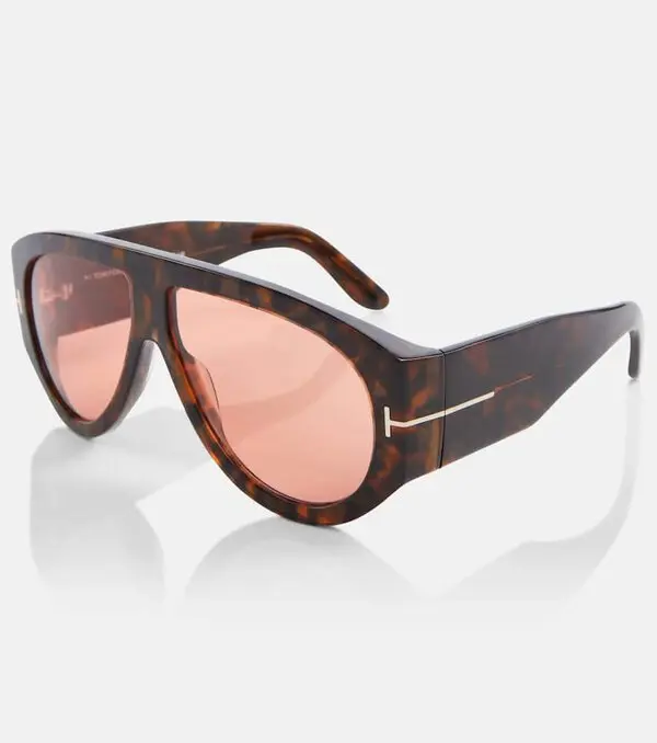 TOM FORD Bronson Aviator Sunglasses - Brown