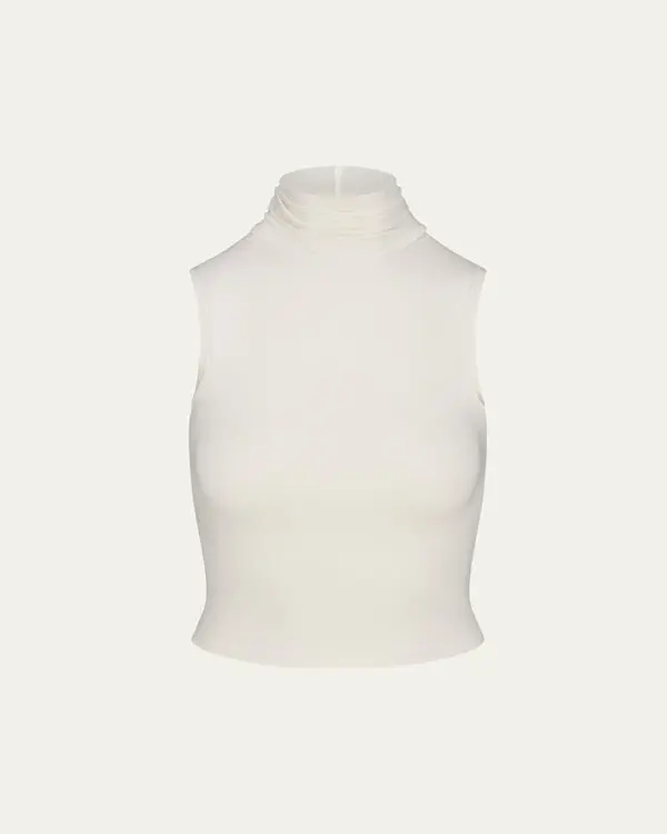 Eterne Harlow Turtleneck Top - Ivory