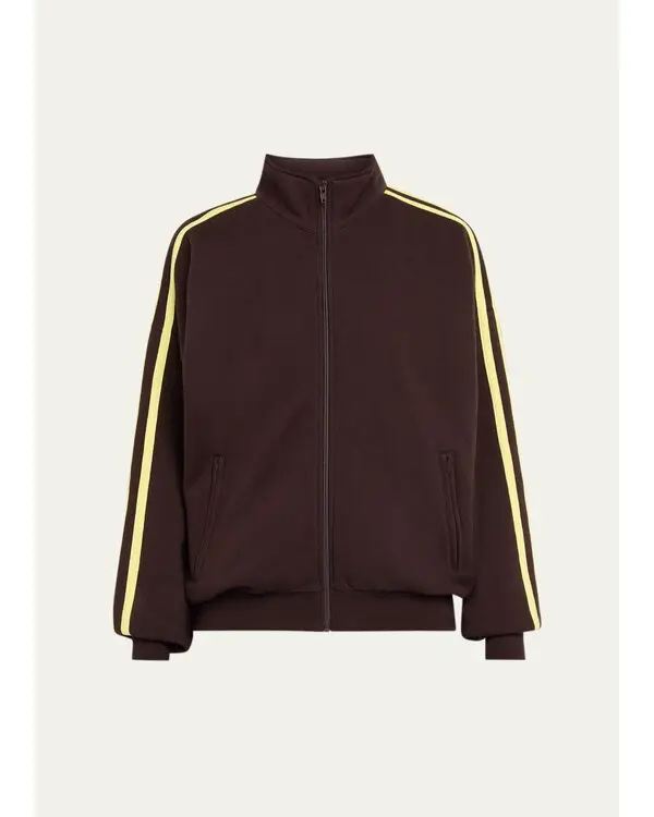 6397 Fleece Zip-up Track Jacket - Soil