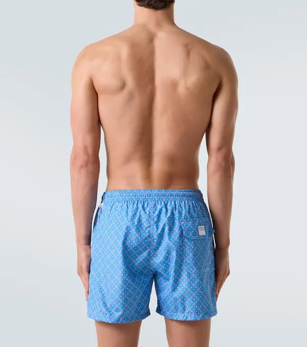 Fedeli Madeira Floral Swim Trunks - Blue