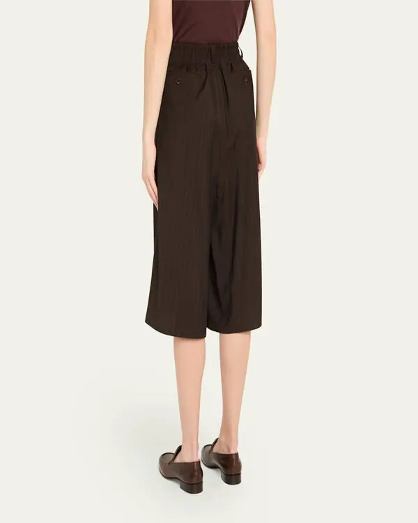 6397 Pinstripe Wrap Shorts