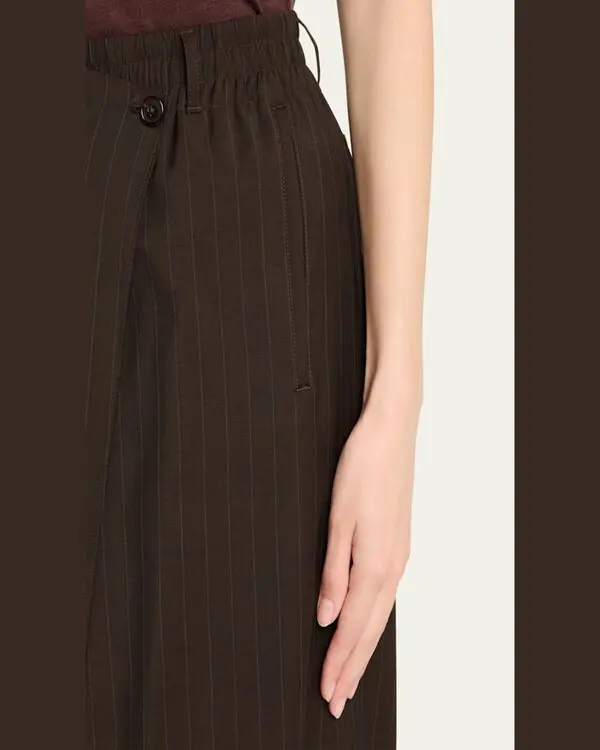 6397 Pinstripe Wrap Shorts