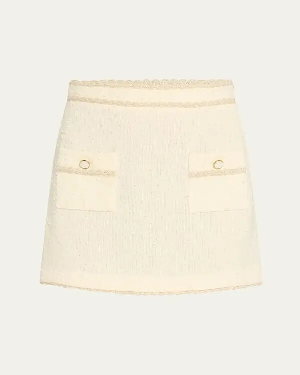 Simkhai Leighton Boucle Mini Skirt