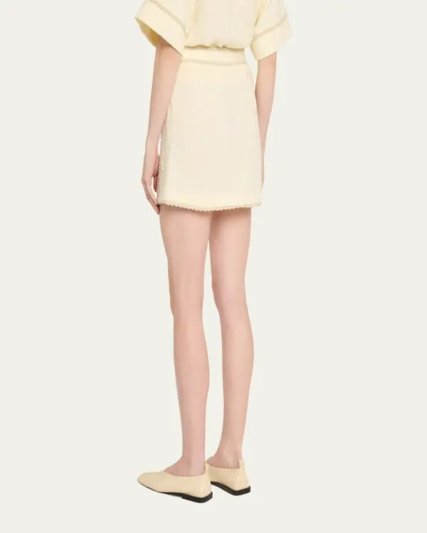 Simkhai Leighton Boucle Mini Skirt