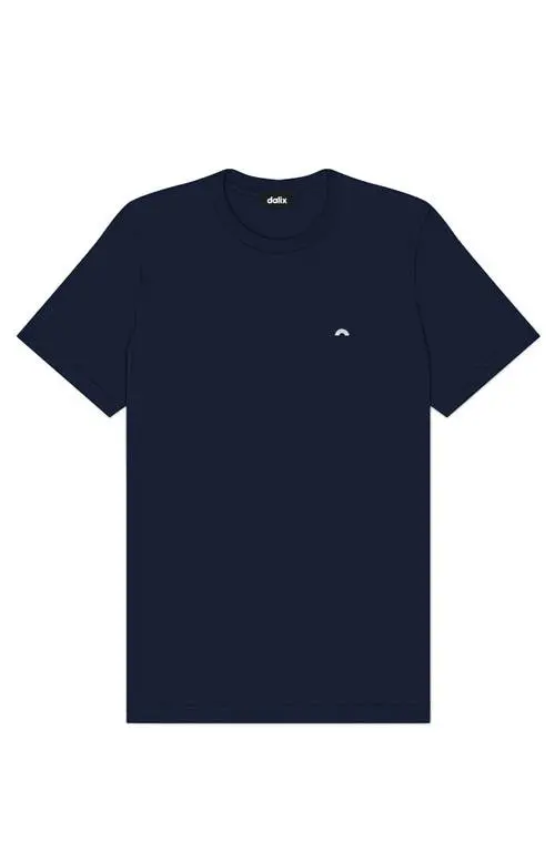 DALIX Lil Rainbow Lightweight Jersey Tee - Navy Blue
