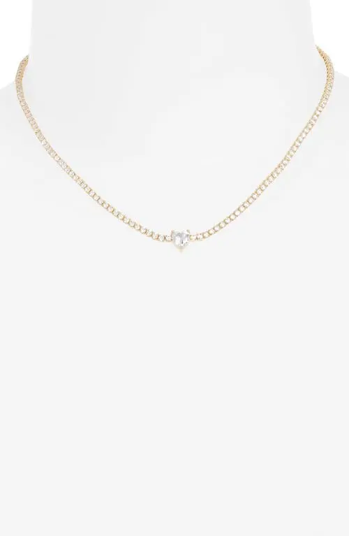 FRASIER STERLING In A Heartbeat Tennis Necklace
