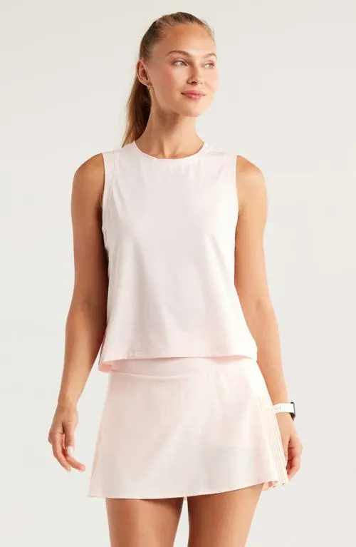 Zella Rally Mesh Tank - Pink Beach