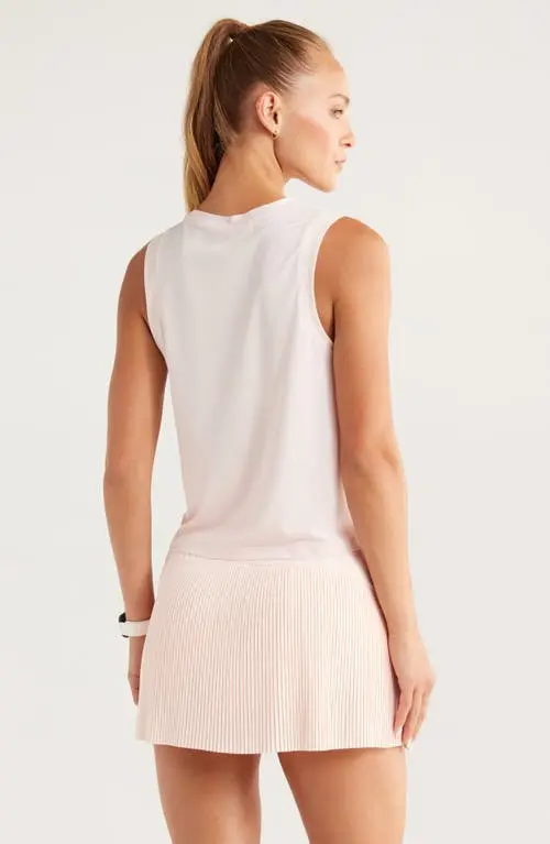 Zella Rally Mesh Tank - Pink Beach