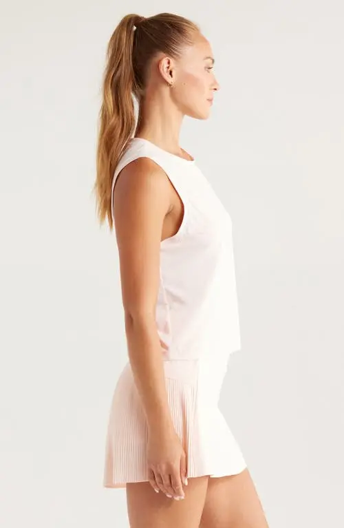 Zella Rally Mesh Tank - Pink Beach