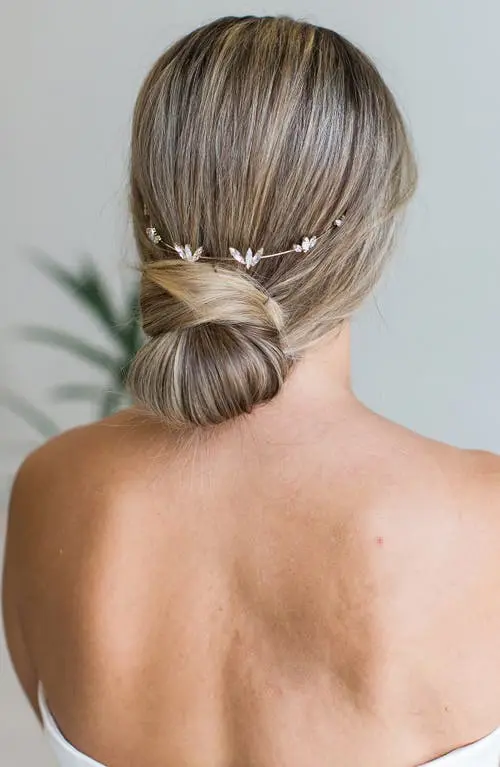 Brides & Hairpins Meara Austrian Crystal & Opal Halo Comb - Gold