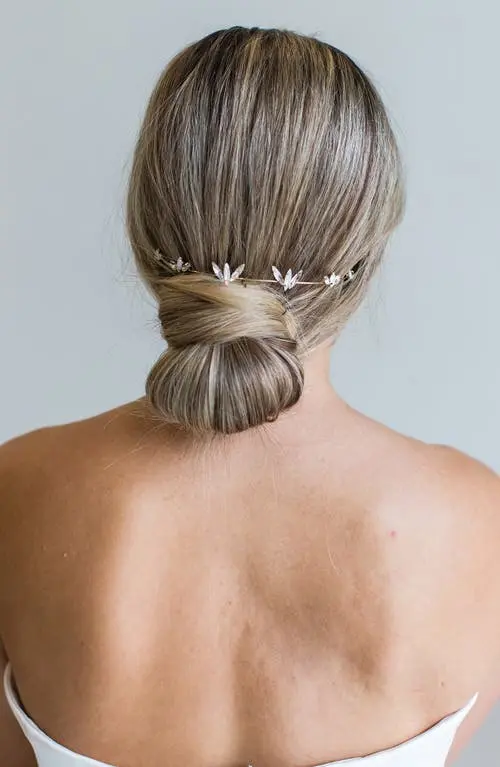 Brides & Hairpins Meara Austrian Crystal & Opal Halo Comb - Gold