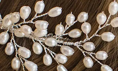 Brides & Hairpins Rosanne Freshwater Pearl Comb - Silver