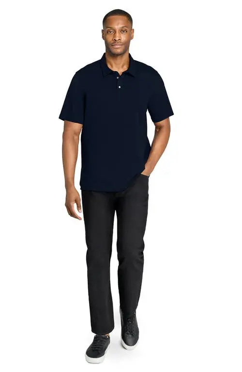 W.R.K Solid Reworked Slim Fit Polo - Navy