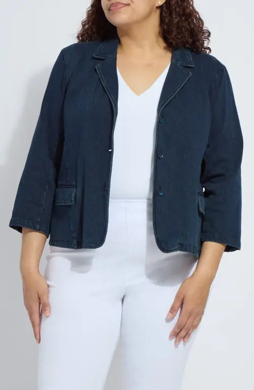 Lyssé Bracelet Sleeve Blazer - Indigo