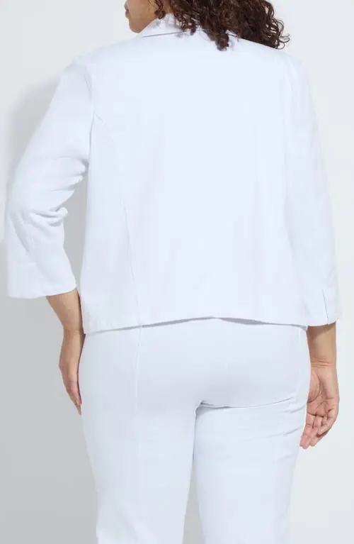 Lyssé Bracelet Sleeve Blazer - White