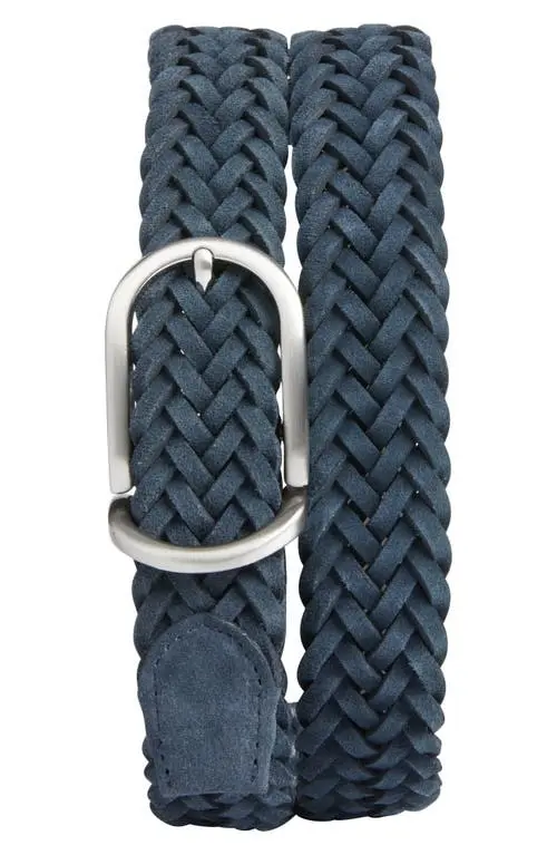Nordstrom Braided Suede Belt - Navy Blazer