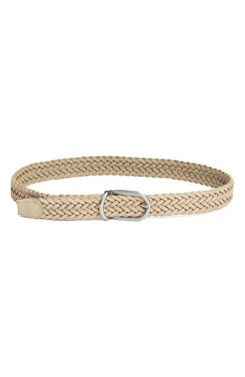 Nordstrom Braided Suede Belt - Sand
