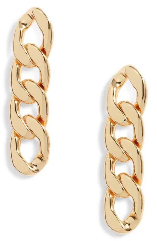 FRASIER STERLING Chain Link Drop Earrings - Gold